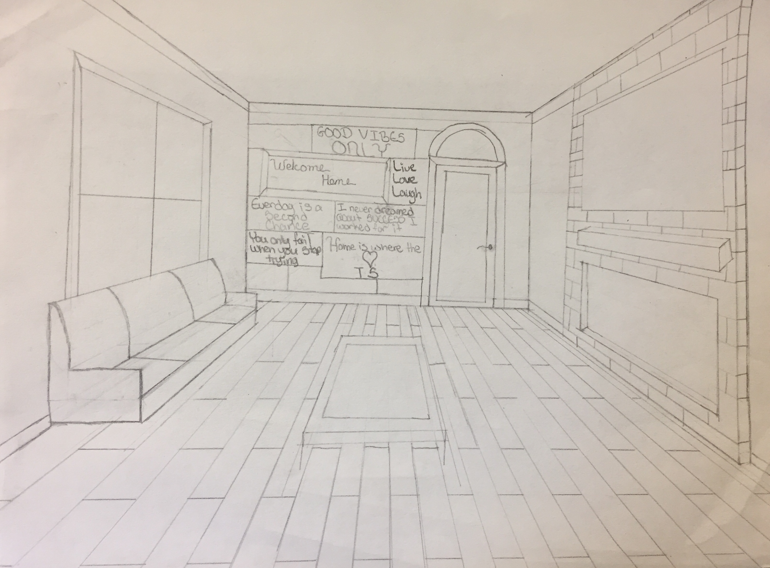 How To Draw A Couch In One Point Perspective Calendarinternal21